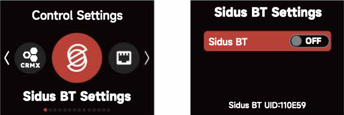 [STORM 1000c] Sidus BT Settings